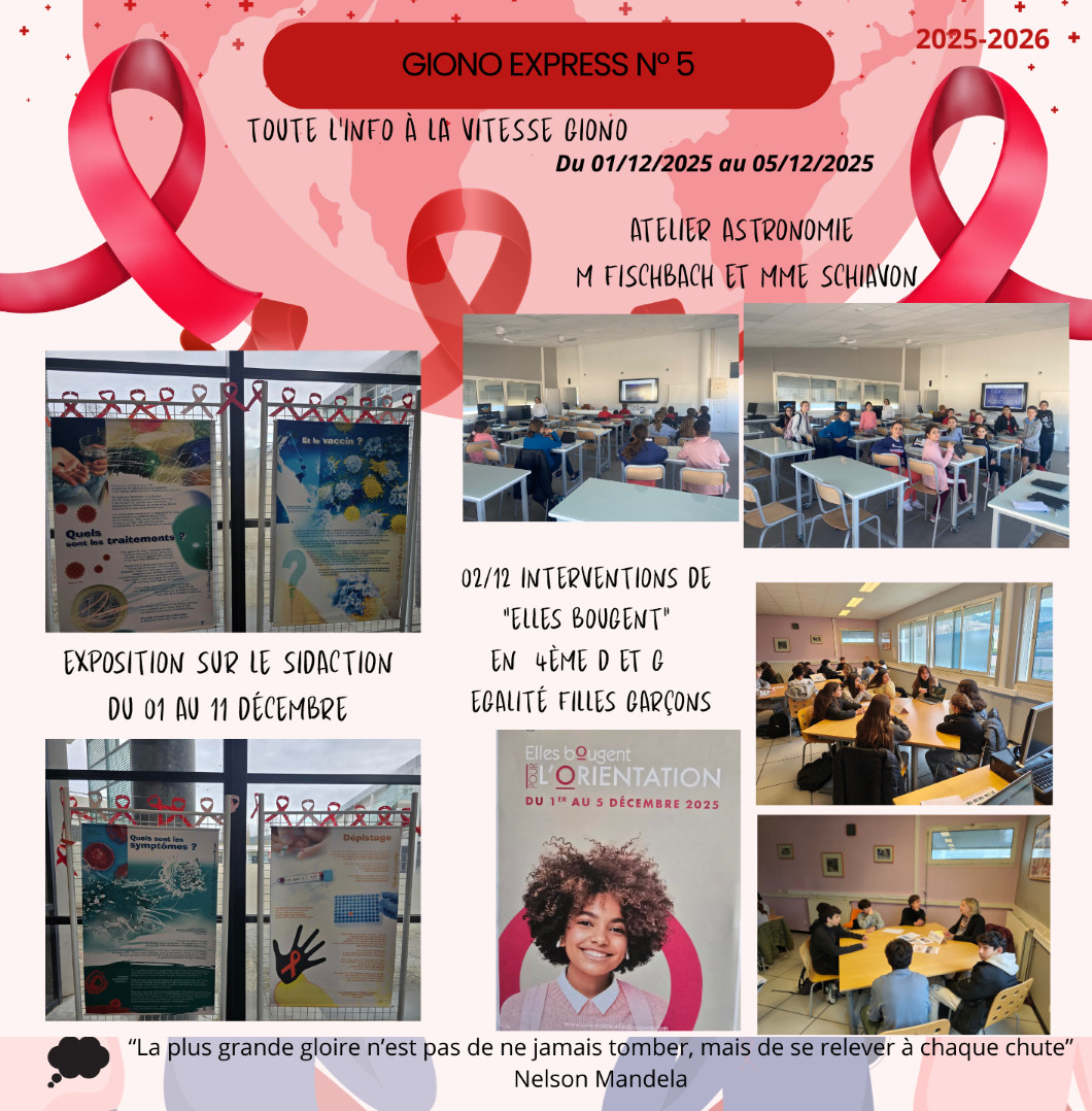 Bienvenue sur le site du collège Jean Giono!